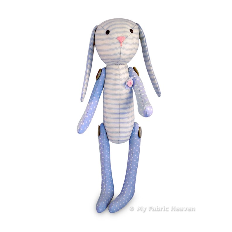 Bunny Sewing Pattern Plushie PDF Sewing PATTERN & Photo - Etsy