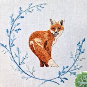 Fox Thread Painting Embroidery Pattern, Needlepainting Video & Photo ...