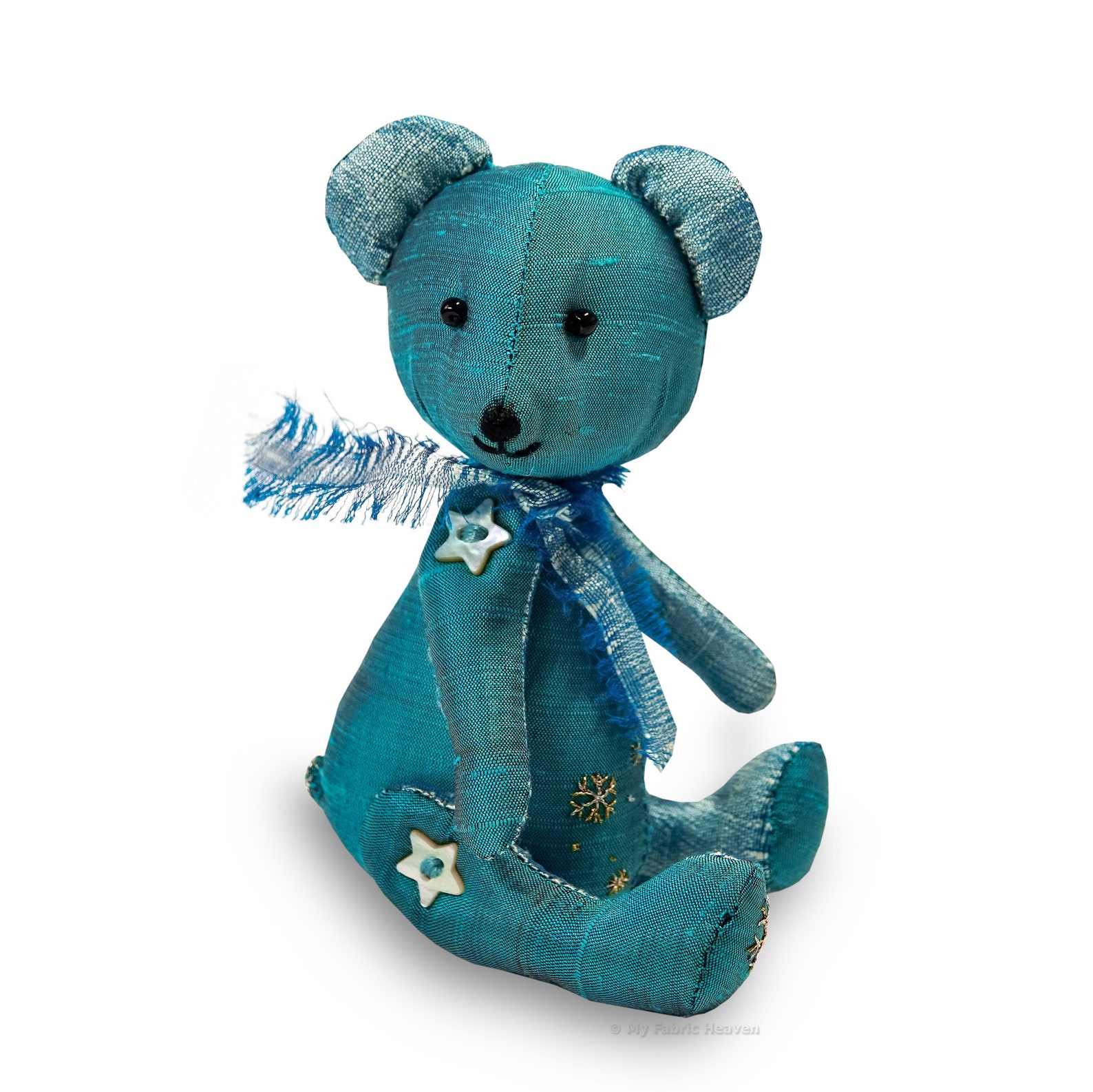 Tiny Teddy Bear PDF Sewing PATTERN Snowflake Bear Miniature - Etsy