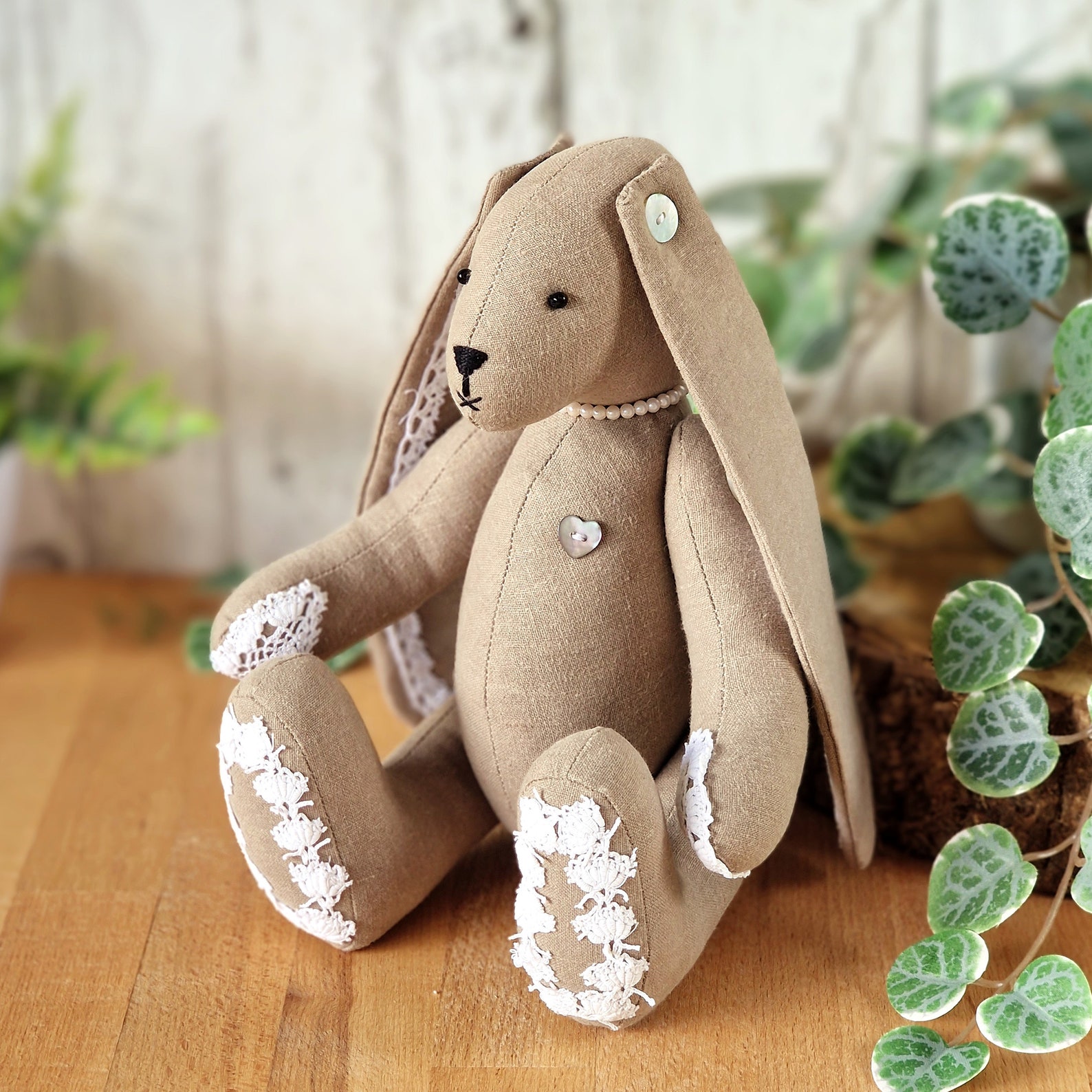11" Lacy Bunny Sewing Pattern PDF, Rabbit / Hare Plush Sewing Pattern ...