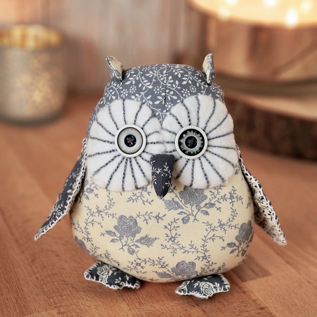 Twinkle Owl, Easy Soft Toy, PDF Sewing Pattern & Photo-tutorial, Bird ...