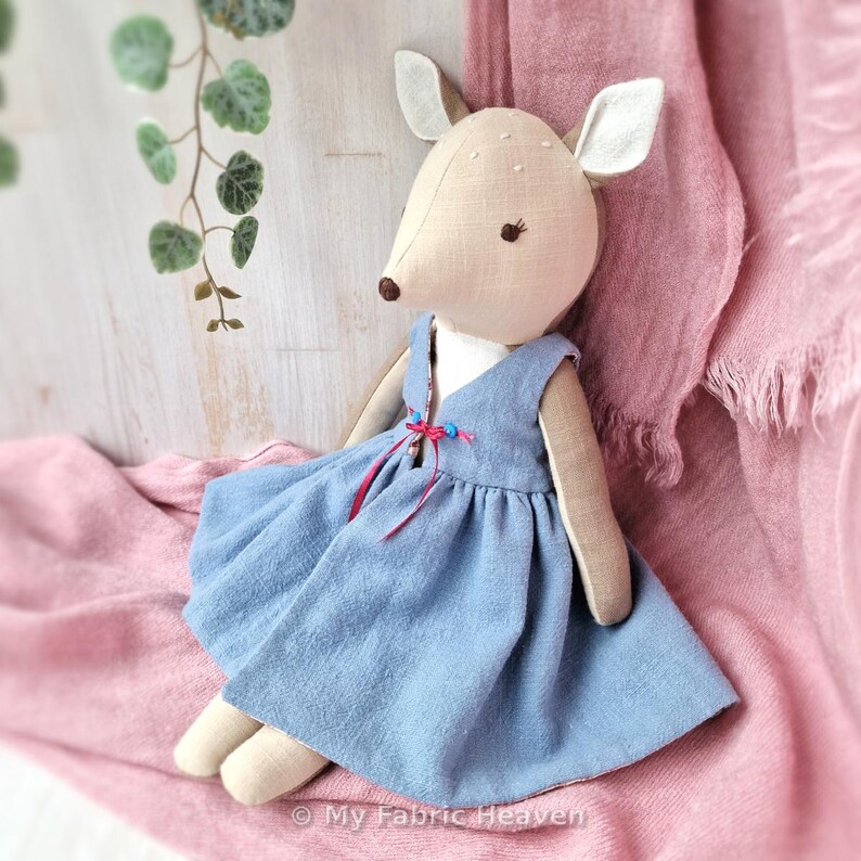 Doll Dress Pinafore PDF Sewing Pattern for 40cm/16" Dolls. Fully Lined and Reversible by My ...