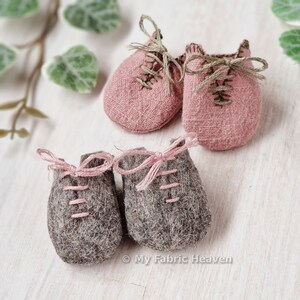 Doll's Felt Shoes With Laces EASY Sewing Pattern PDF for 40cm / 16 ...