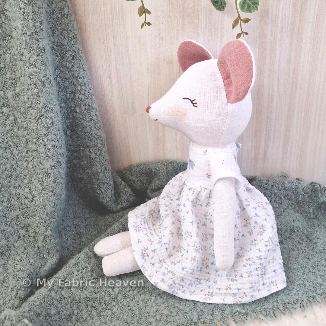 Mouse Doll With Clothes Easy Sewing Pattern PDF. 40cm/16" Cloth Mice ...