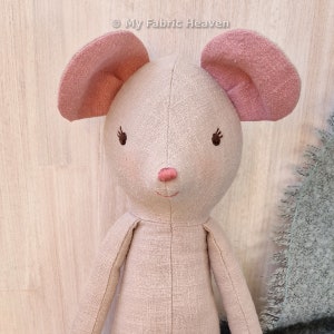 Mouse Sewing Pattern PDF & Step-by-step Photo-tutorial 40cm/16" Stuffed ...