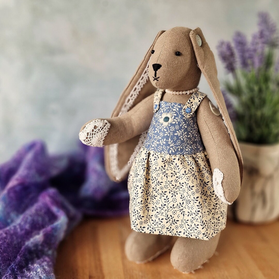 Bunny Soft Toy & Dress Sewing Pattern PDF Rabbit Plushie Pattern ...