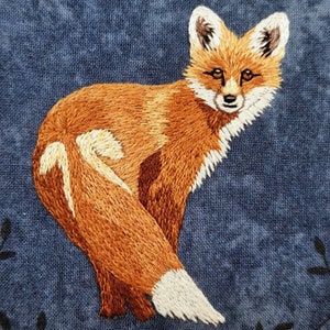Fox Thread Painting Embroidery Pattern, Needlepainting Video & Photo ...