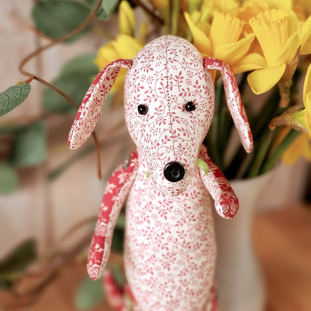 12" Dachshund Hound PDF Sewing Pattern. Easy Sausage Dog Soft Toy Photo ...