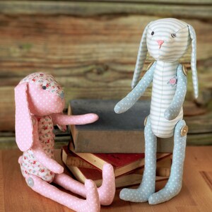 Bunny Sewing Pattern, Plushie PDF Sewing PATTERN & Photo Tutorial ...