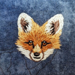 Fox Thread Painting Embroidery Pattern, Needlepainting Video & Photo ...
