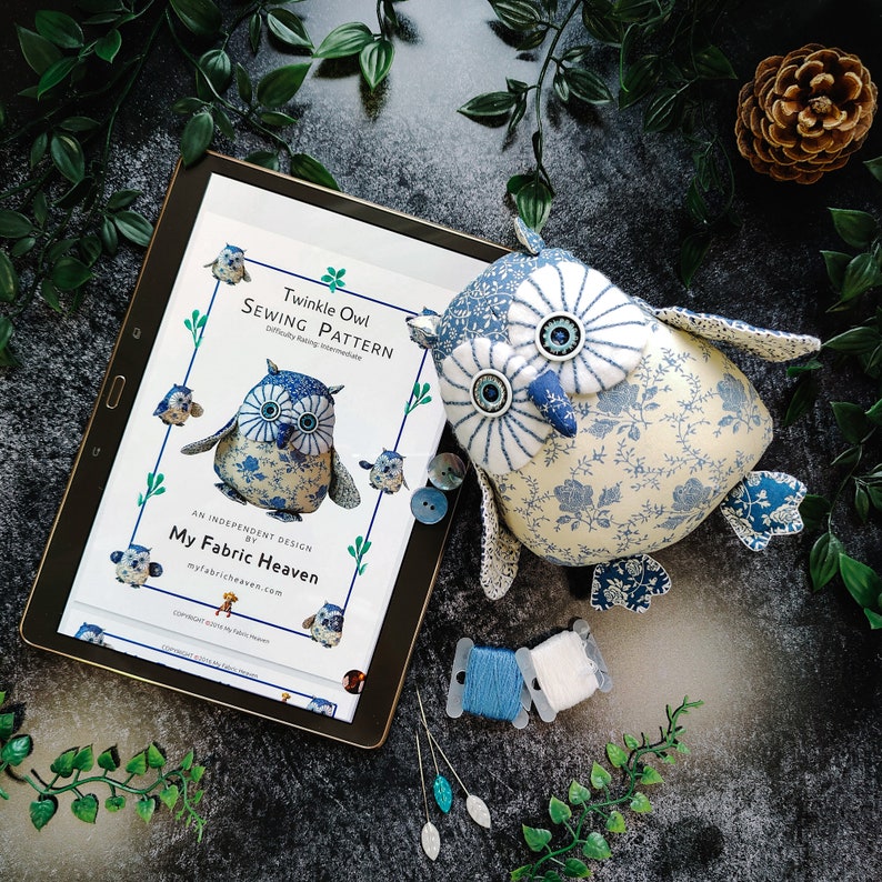 Owl Sewing Pattern Twinkle Owl Soft Toy PDF Pattern & - Etsy