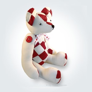 Patchwork Bear PDF Sewing Pattern, Keepsake Teddy, MEMORY BEAR Pattern ...