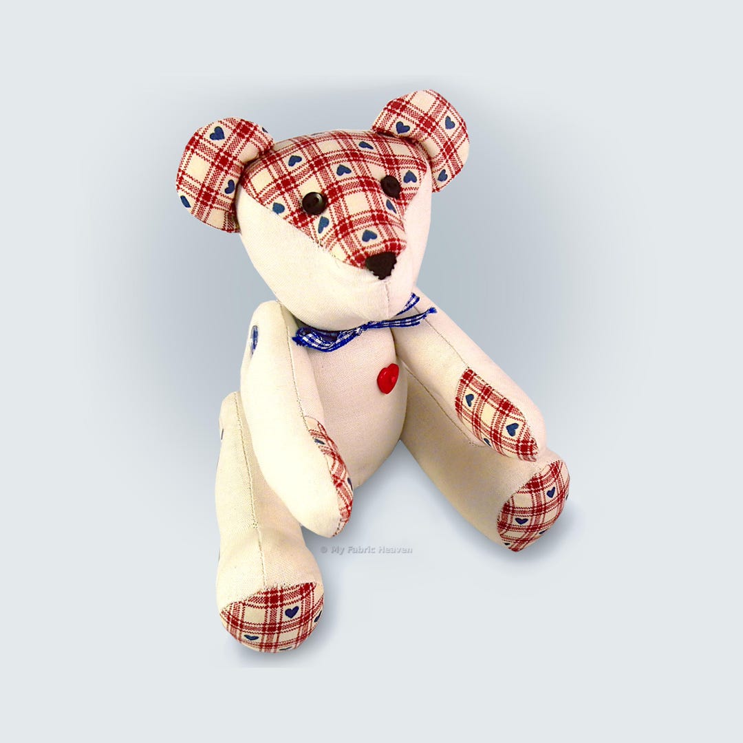 Little Memory Bear Pattern, Keepsake Teddy Bear PDF Sewing PATTERN ...