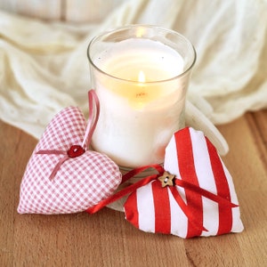 Valentine Love Heart Sewing Pattern, 2 Sizes, Stuffed Fabric Ornament ...