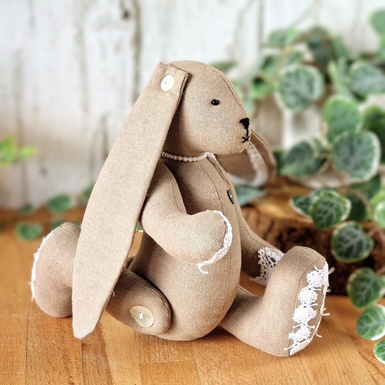 Lacy Bunny Sewing Pattern PDF, Rabbit Plush Sewing Pattern, EASY Photo ...