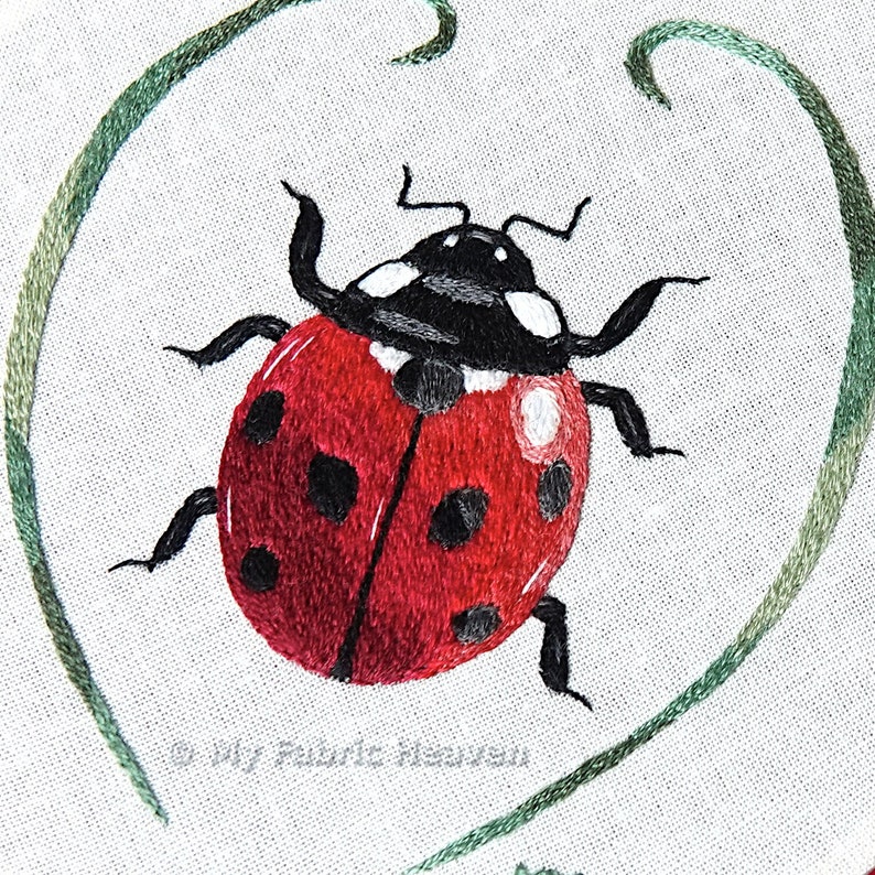 Ladybird Embroidery Pattern Needlepainting Pattern & Photo - Etsy
