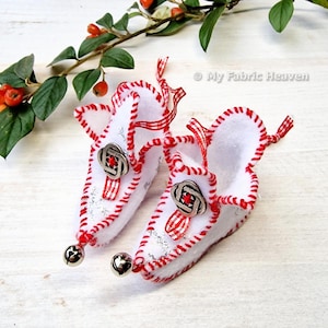 Elf Boots Felt Christmas Tree Ornament PDF Sewing Pattern & Photo ...