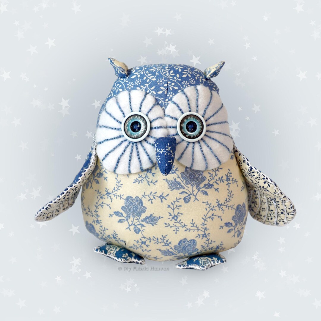 Twinkle Owl, Easy Soft Toy, PDF Sewing Pattern & Photo-tutorial, Bird ...