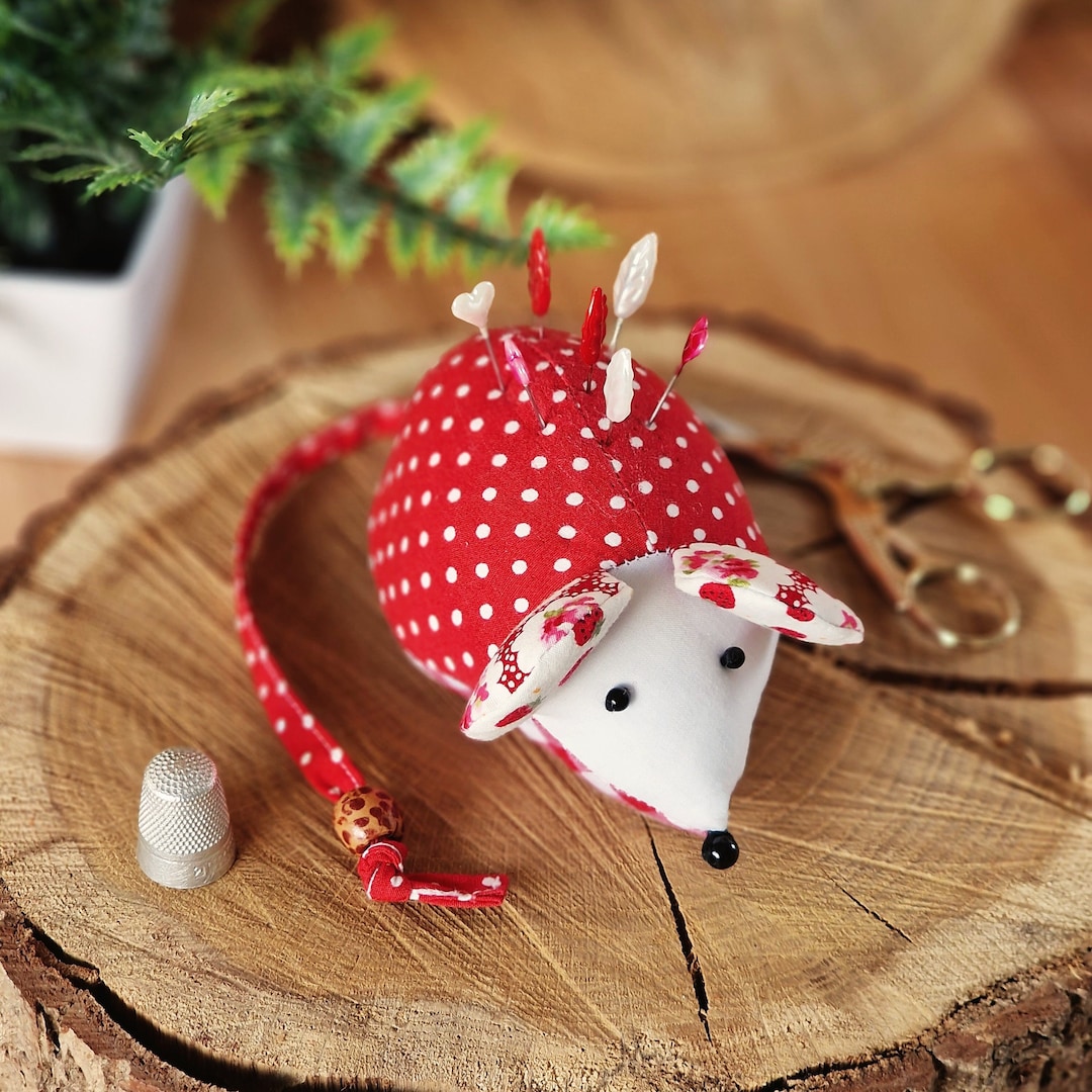 Cute Mouse Pincushion PDF Sewing PATTERN Easy to Sew Needle Minder - Etsy