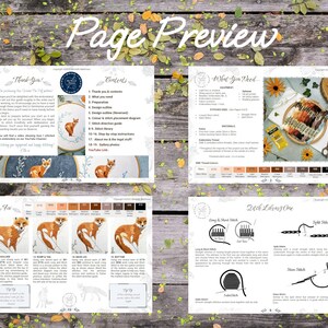 Fox Thread Painting Embroidery Pattern Needlepainting Video & - Etsy UK