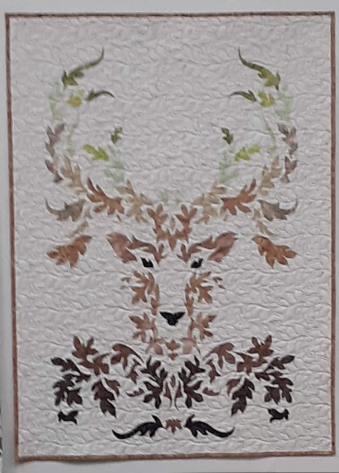 The Stag Wall Hanging by Madi Hastings With Hoffman Batiks Finished ...