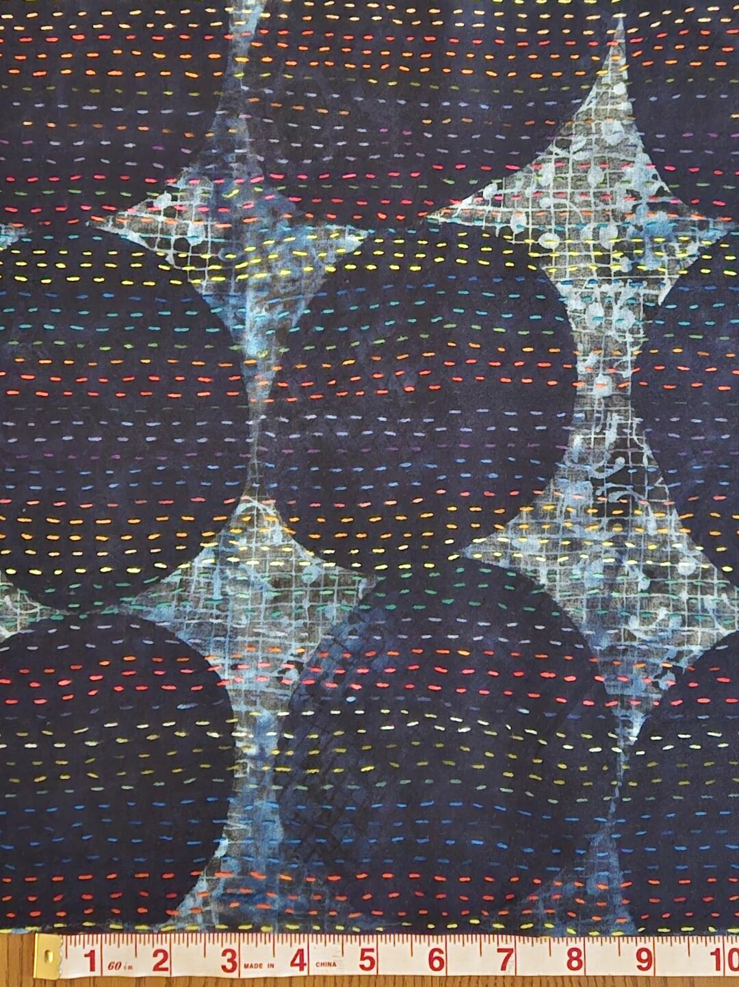 Curiosity Blue Circle 51955 by Marcia Derse for Windham Fabrics 100% ...