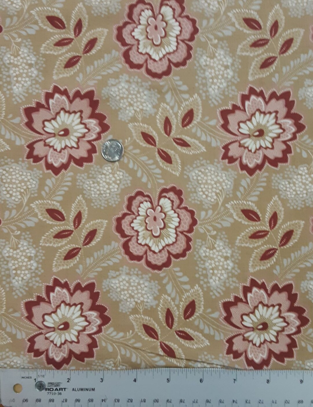 French General Chateau De Chantilly Tea #13943 13 Half Yard Cut 100% ...