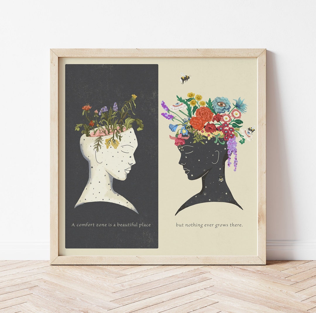 A Comfort Zone is a Beautiful Place but Nothing Ever Grows - Etsy
