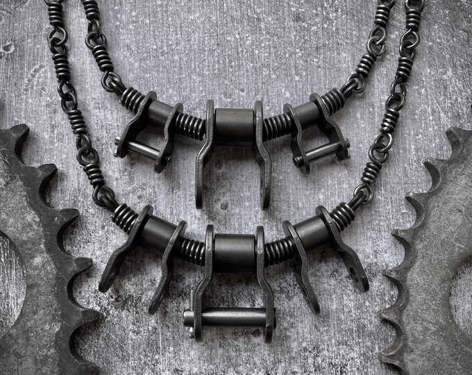 Instinctual Steel - Cyber Industrial Bio Mechanical Steel Roller Chain ...