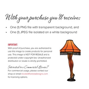 Iconic Leg Lamp From 'A Christmas Story' PNG & JPEG Instant Download ...