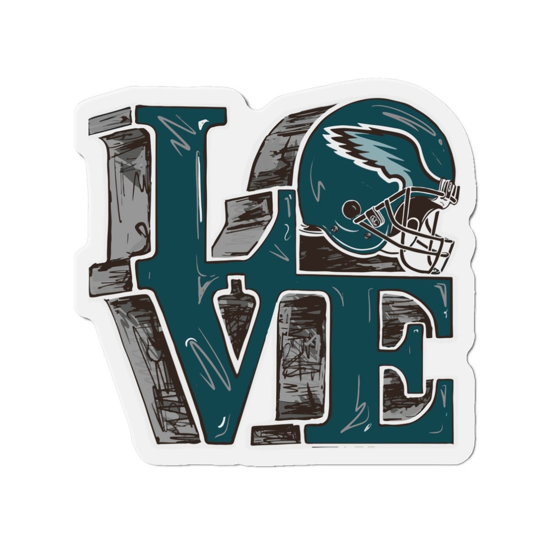Philadelphia Eagles Love Statue Iconic Landmark With Eagles Helmet ...