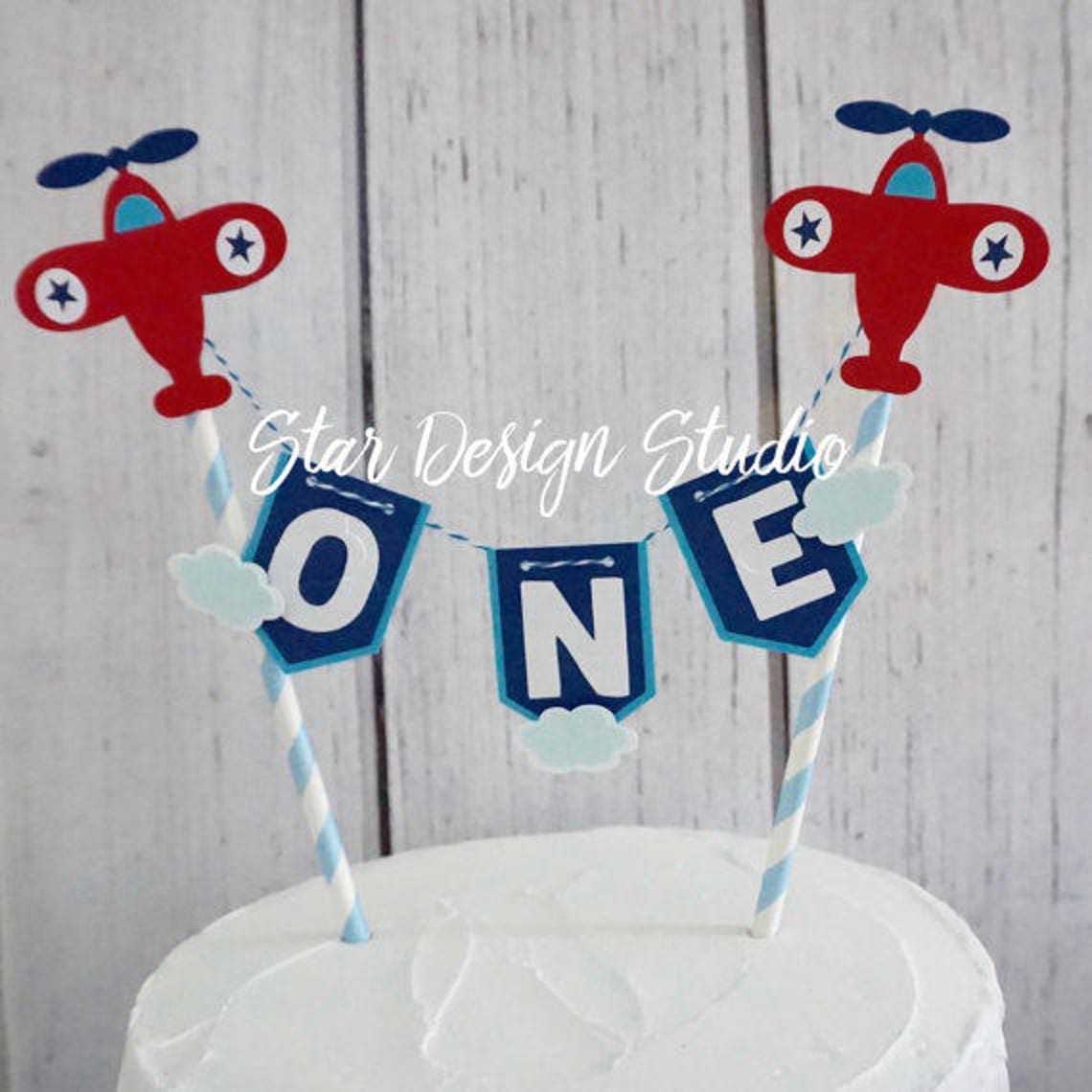 Airplane Banner Happy Birthdaypilot Birthday Aviator - Etsy