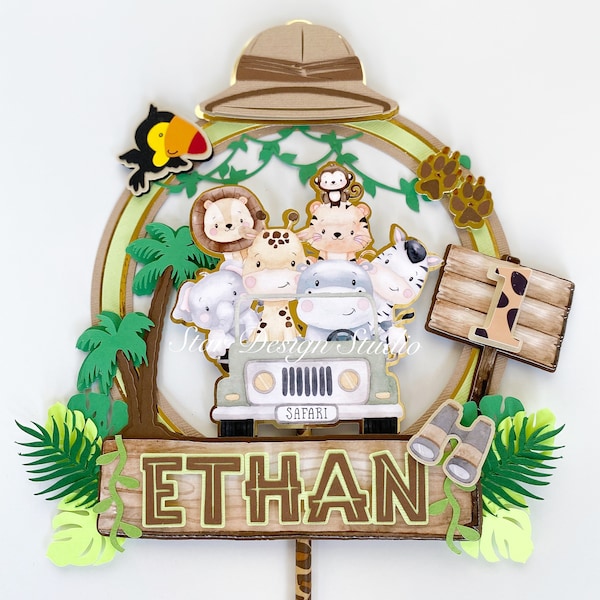 Safari Cake Topper - Etsy