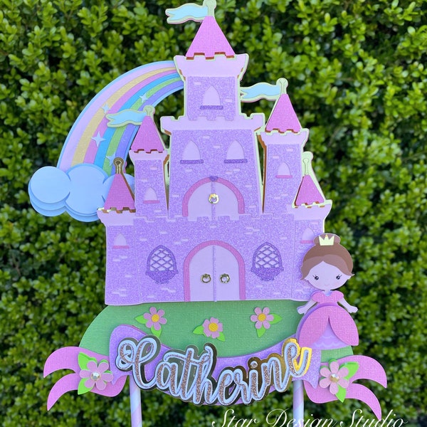 Castle Cake Topper - Etsy