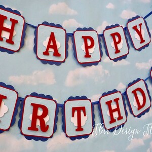 Airplane Banner, Happy Birthday,pilot Birthday, Aviator Birthday, Name ...