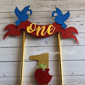 Princess Cake Topper, Series 2 Inspired by Princesses - Gold, Red and ...