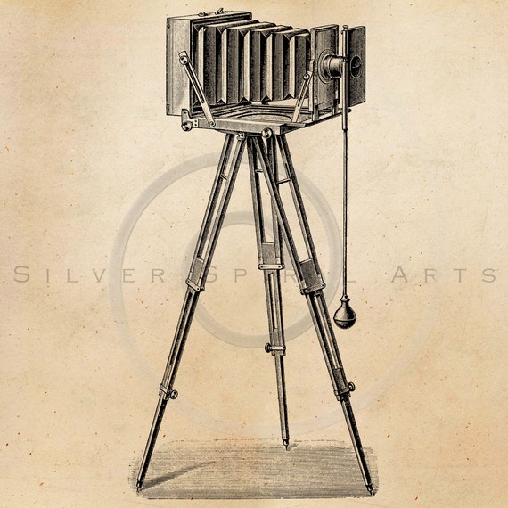 Vintage Photography Camera Illustration Printable 1800s - Etsy
