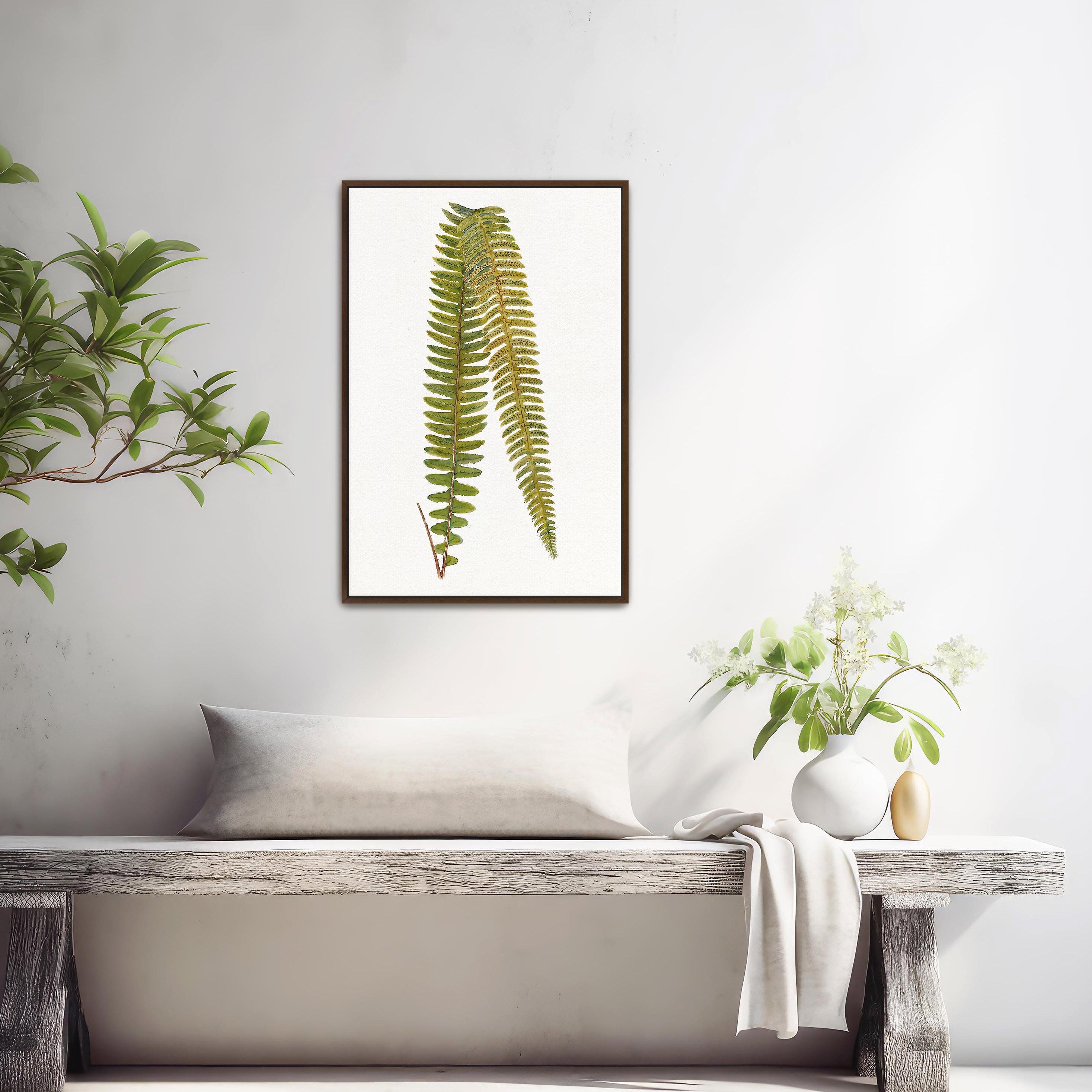 Fern Wall Art Print Extra Large Wall Decor Printable Poster, Vintage ...