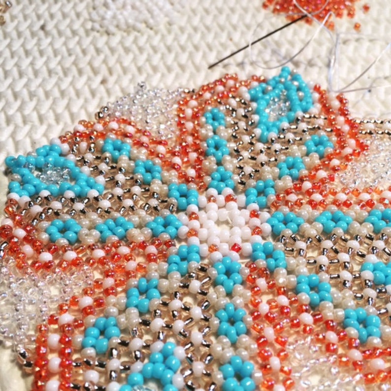 PDF Pattern for Beaded Doily 15 Cm, Code LC 2/2017 - Etsy