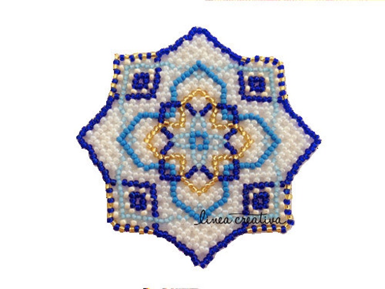 PDF Pattern for Beaded Doily 9 Cm, Code LC 21 - Etsy
