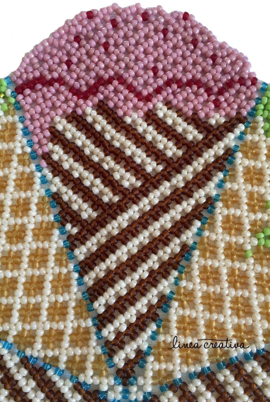 PDF Pattern for Beaded Doily Ice Cream Cone 25 Cm, Code LC 2/2016 - Etsy