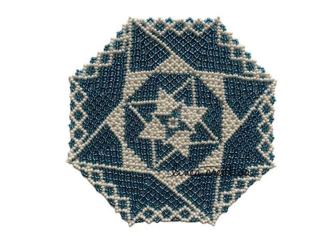 PDF Pattern for Beaded Doily 15 Cm, Code LC 4_2015 - Etsy