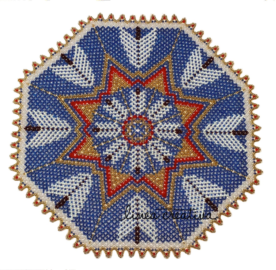 PDF Pattern for Beaded Doily 29 Cm, Code LC 26 - Etsy