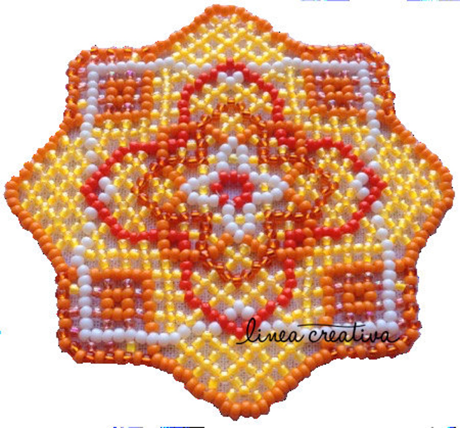 PDF Pattern for Beaded Doily 9 Cm, Code LC 21 - Etsy