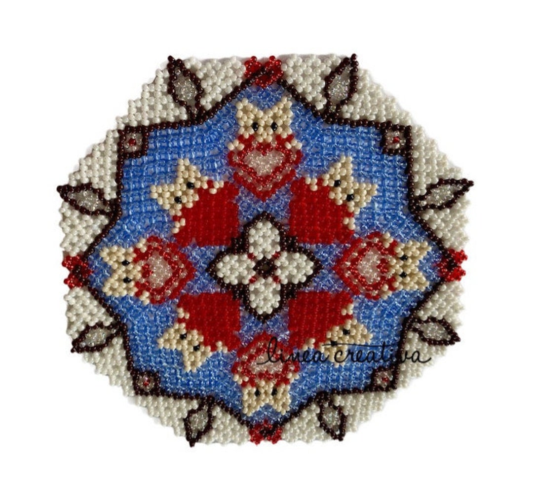 PDF Pattern for Beaded Doily 15 Cm, Code LC 1_2016 - Etsy