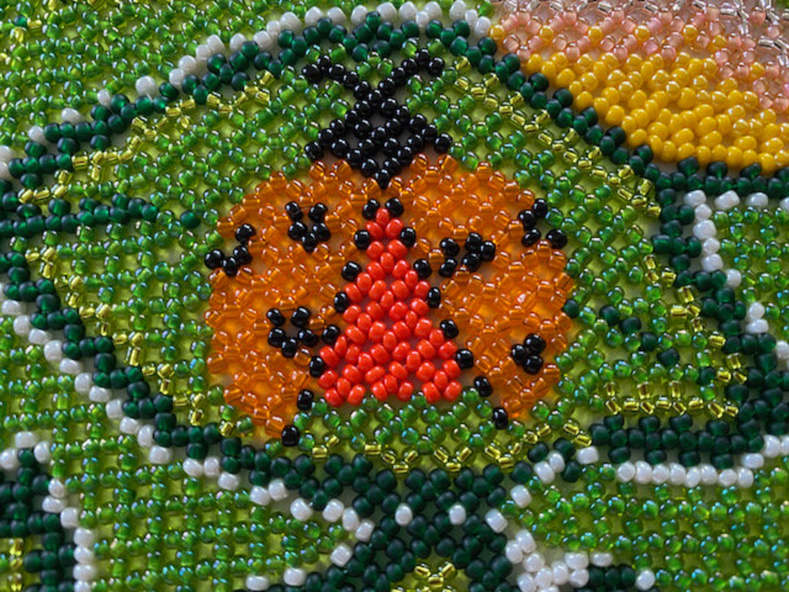 PDF Pattern for Beaded Doily / Schema per Centrino Di Perle 24 Cm ...