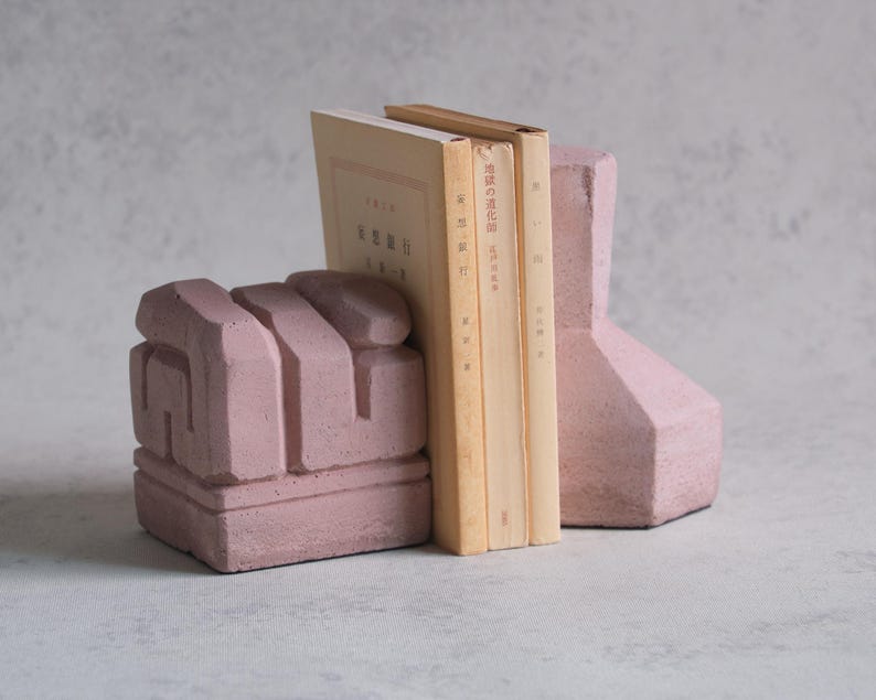 Concrete Bookend Amphisbaena Nutmeg Sold as a Single - Etsy