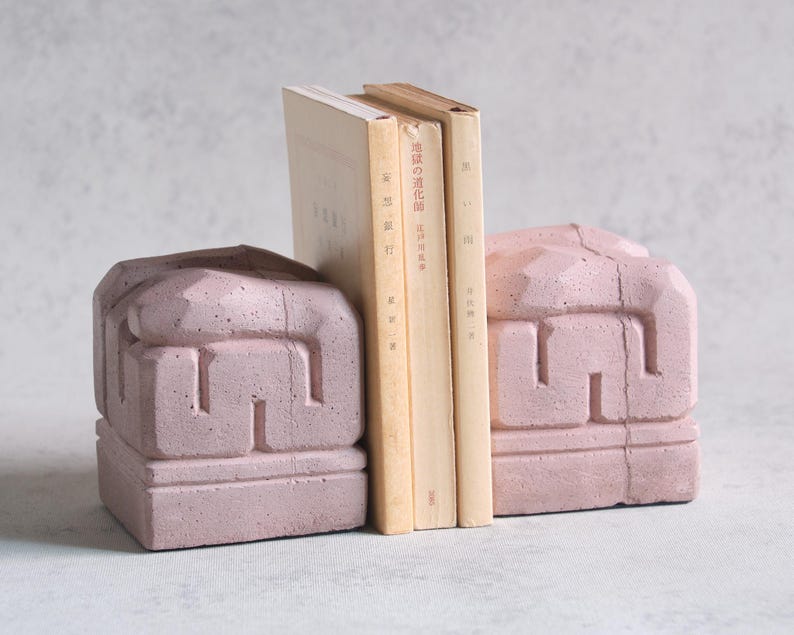 Concrete Bookend Amphisbaena Nutmeg Sold as a Single - Etsy