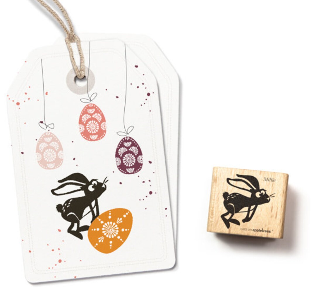 Stamp Bunny Millie Jumping - Etsy