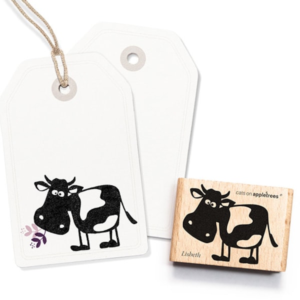 Cow Rubber Stamp - Etsy